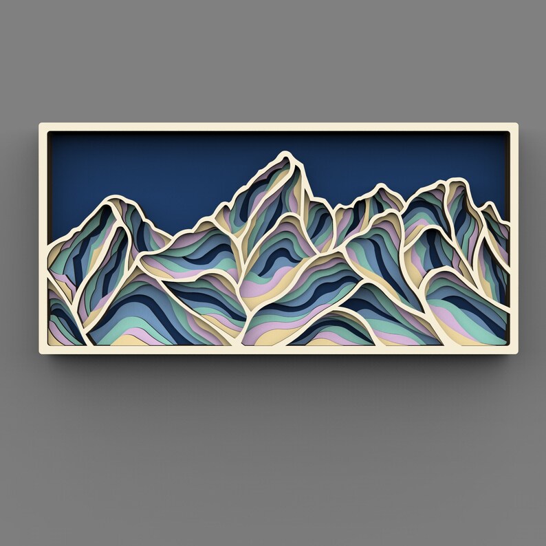 Digital Files-mountain Grand Teton-cricut SVG-CNC Laser Cut - Etsy