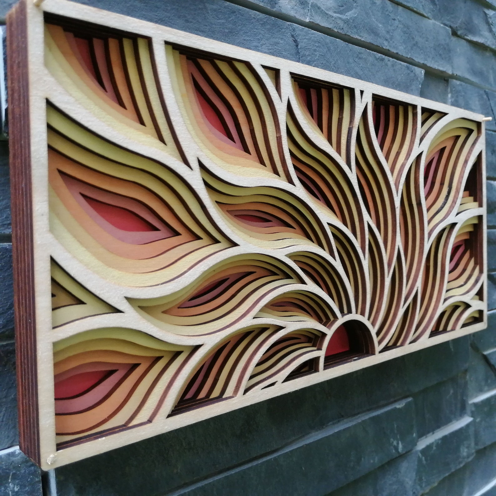 Digital Files-sunrise-cricut SVG-CNC Laser Cut Multilayer 3D | Etsy