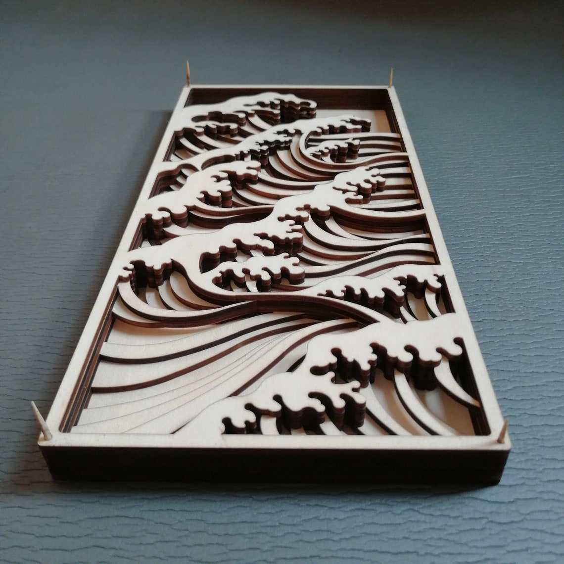 Digital Files-wave-cricut SVG-CNC Laser Cut Multilayer 3D - Etsy