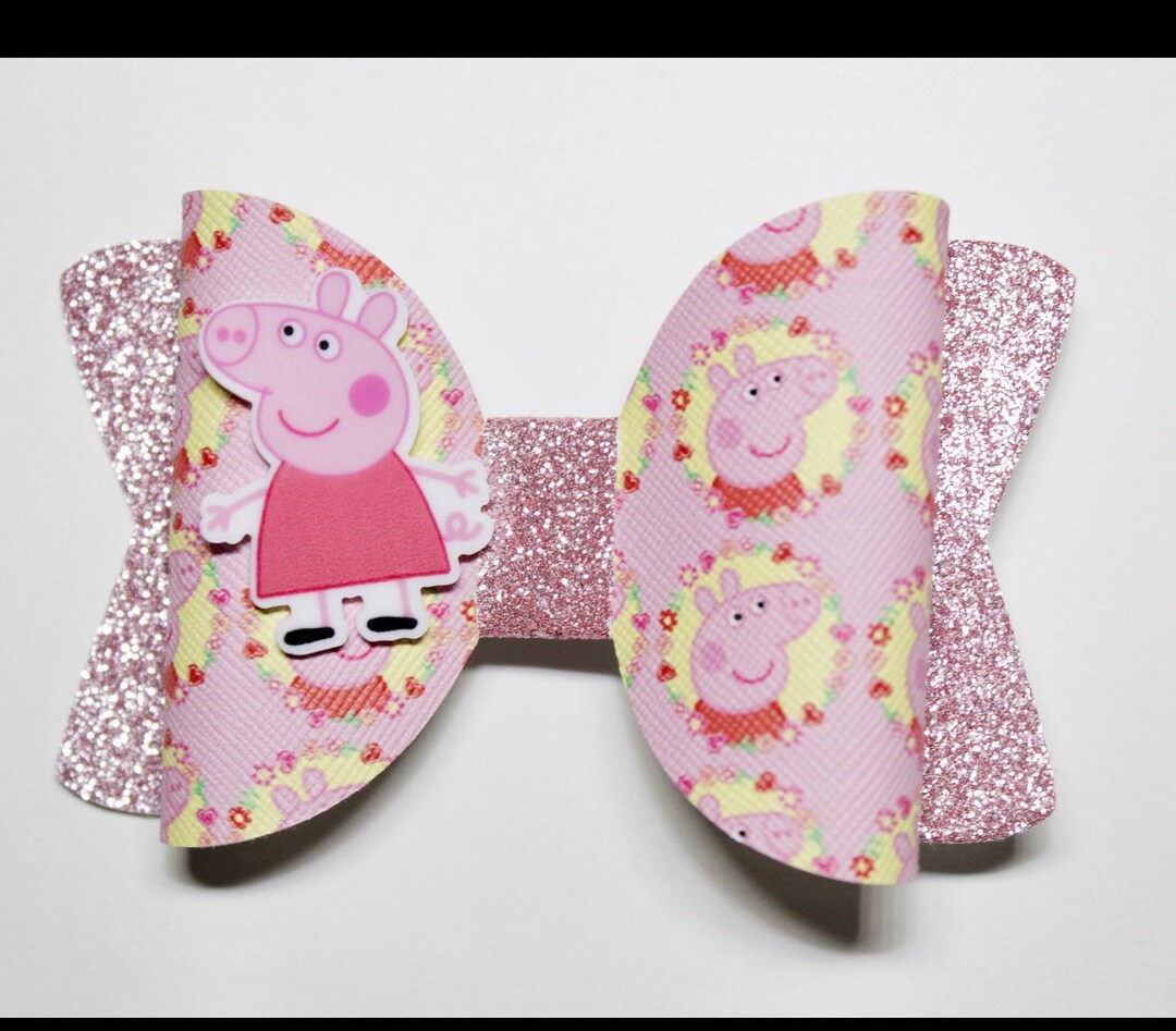 Peppa Pig Bow - Etsy