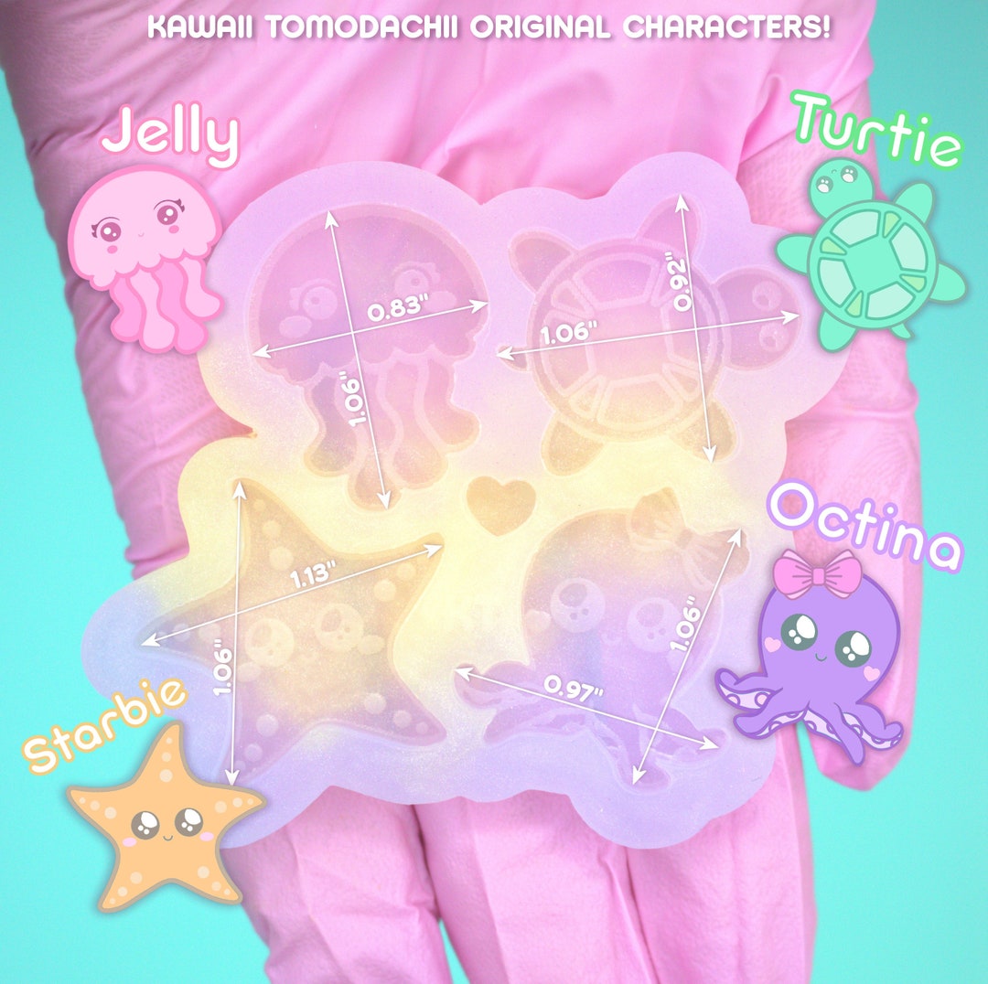 Mini Sea/beach Creatures Silicone Mold for Resin Art (jelly and Friends ...