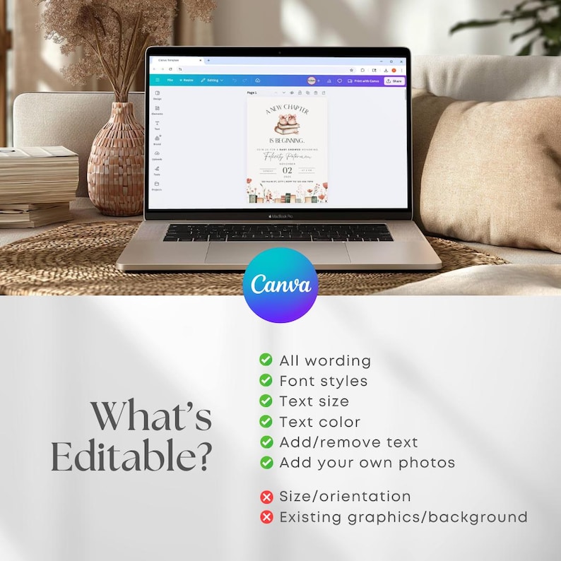 New Chapter Baby Shower Bundle, Next Chapter Begins Invitation & Games ...