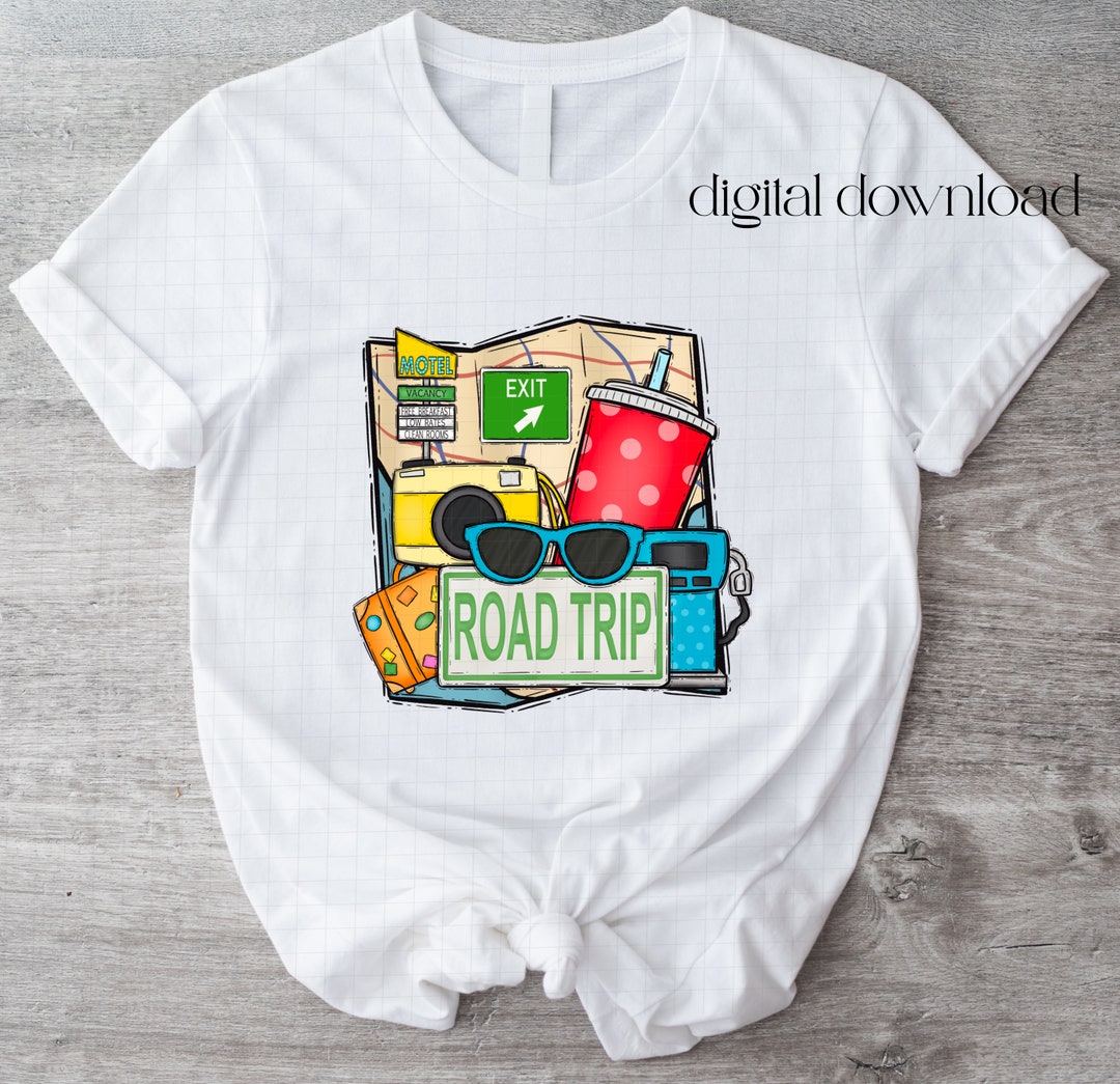 Road Trip Png, Sublimation Design, Summer, Travel Vacation, Digital ...
