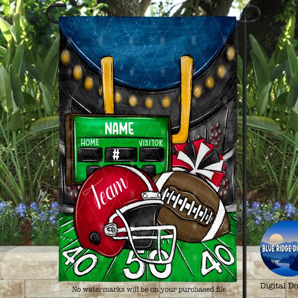 Football Garden Flag - Etsy