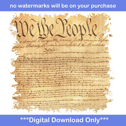 We the People Constitution: Art Print - Etsy