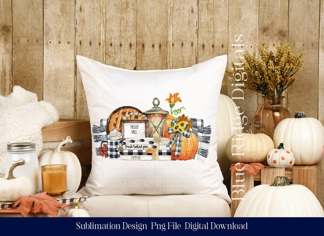 Farmhouse Fall Sublimation Design Fall Thanksgiving Home Decor - Etsy