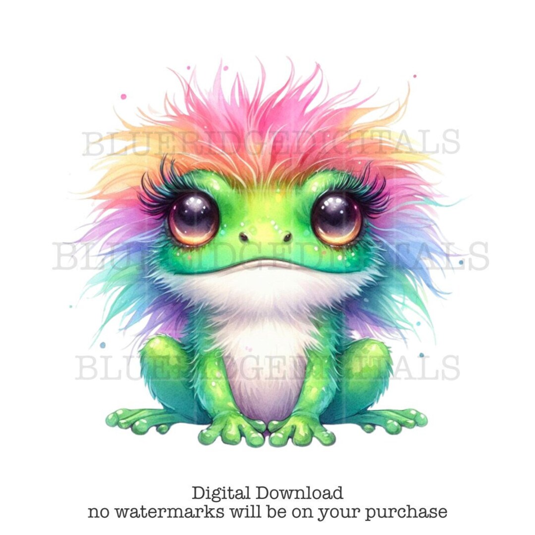 Rainbow Frog Png, Nursery Clipart, Sublimation Design, Printable Wall ...