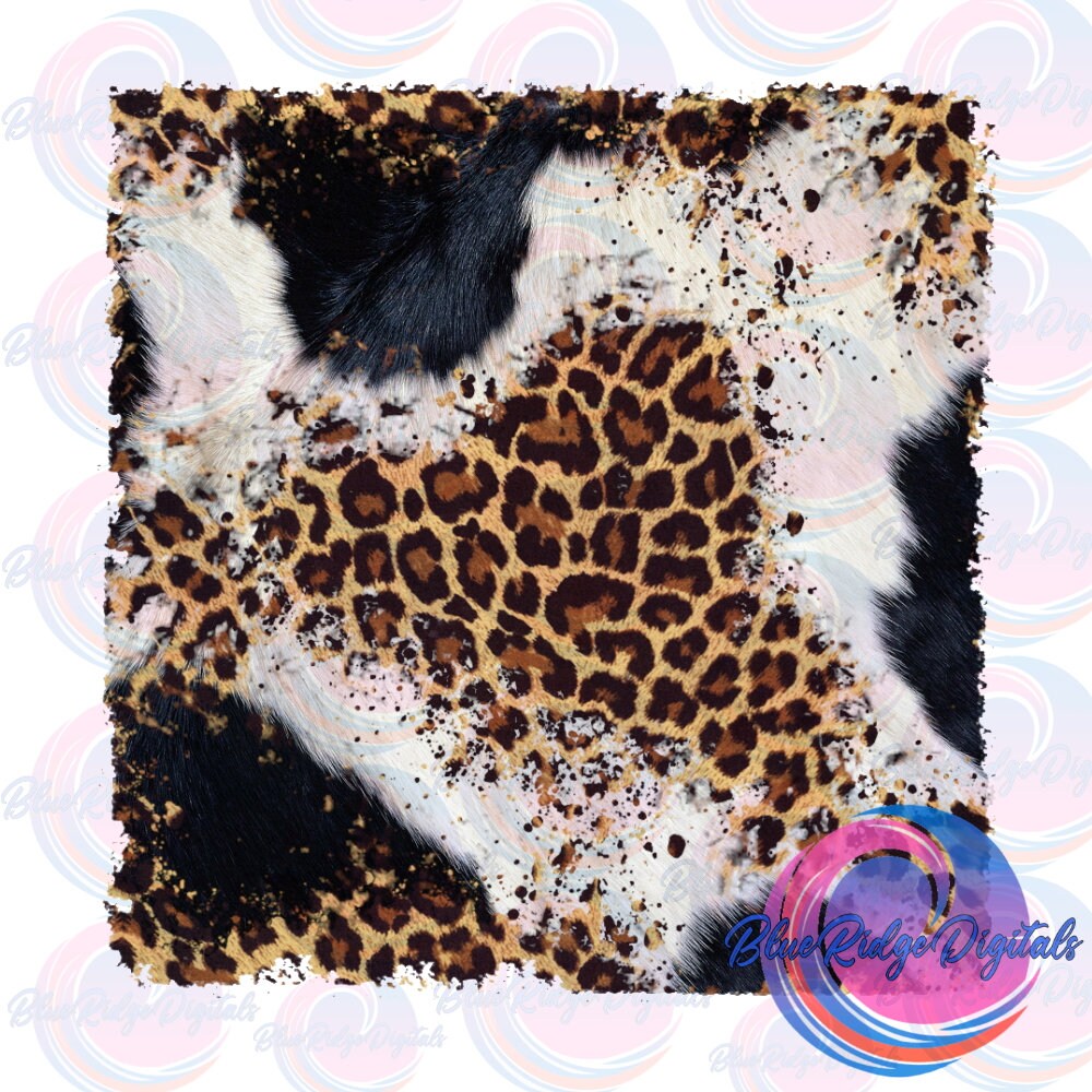 Drawing & Illustration Art & Collectibles Leopard Cowhide Background ...