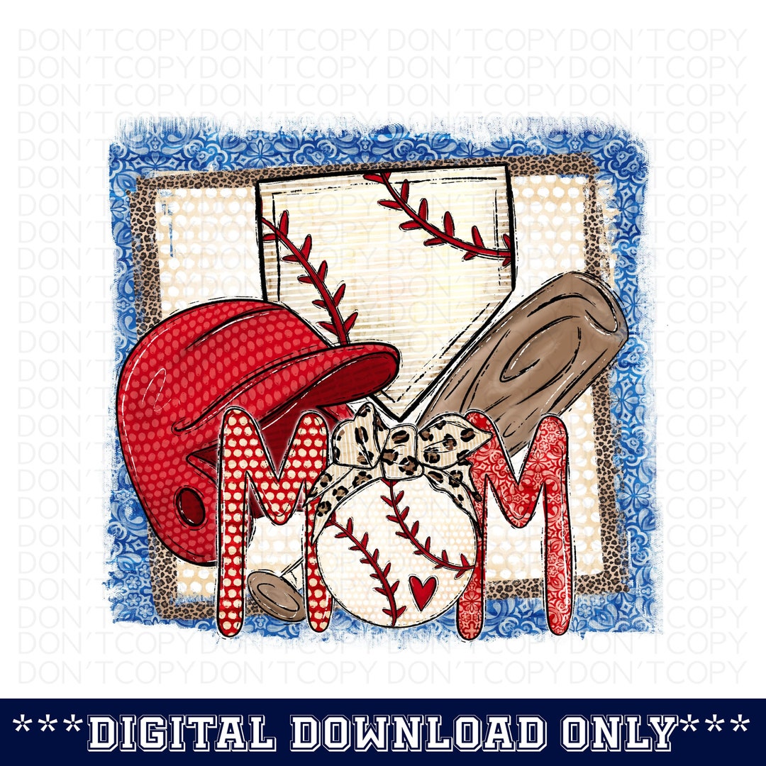 Baseball Mom Png Sublimation Design Home Plate Bat Helmet - Etsy