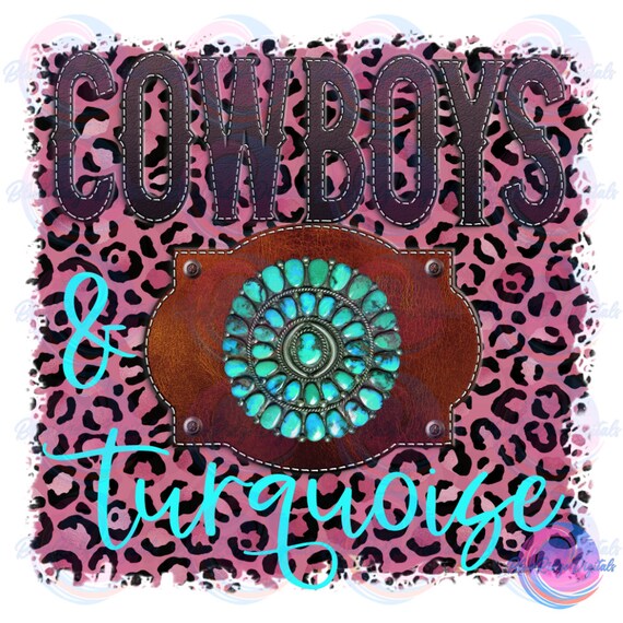 Cowboy Leopard Western Sublimation Designs Clip Art Art & Collectibles ...