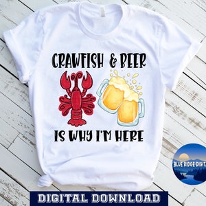 Crawfish and Beer PNG Crawfish Season Crawfish Boil Crawfish - Etsy