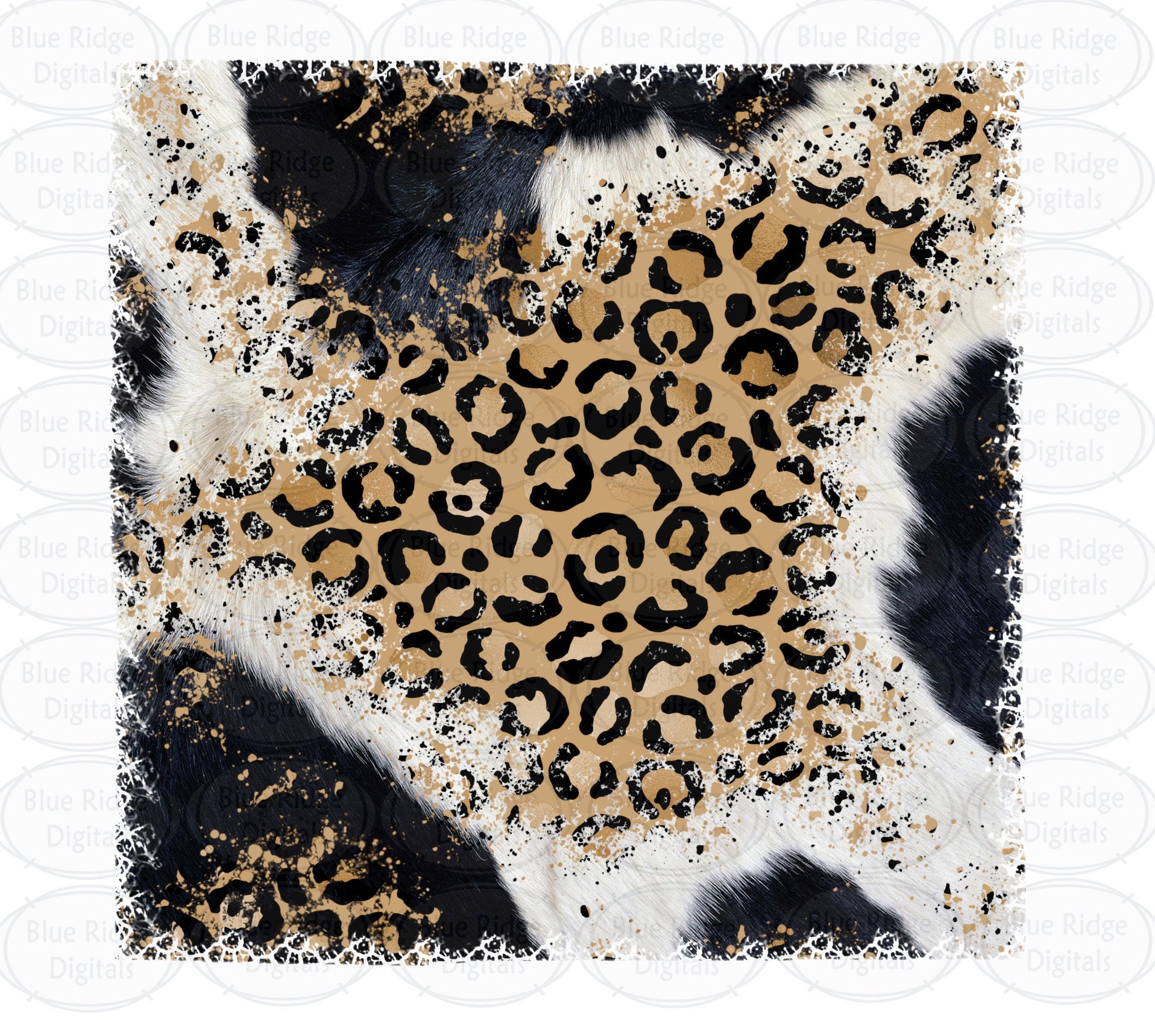 Drawing & Illustration Art & Collectibles Leopard Cowhide Background ...