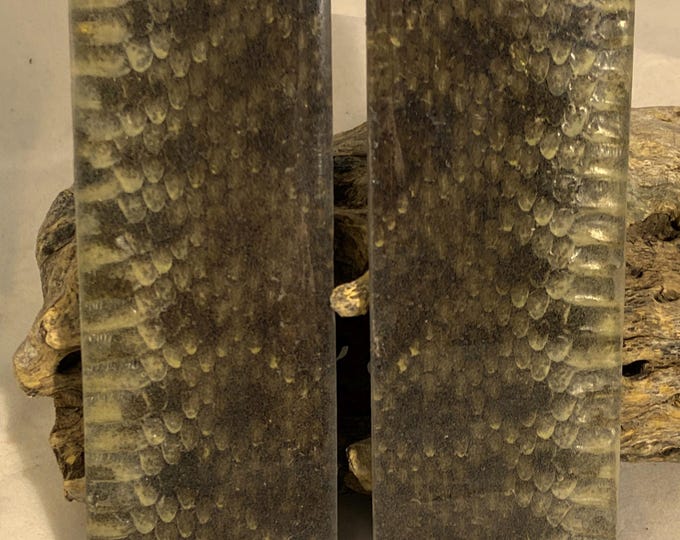 Black Timber Rattlesnake Knife Scales 1/4" (pair) - Etsy