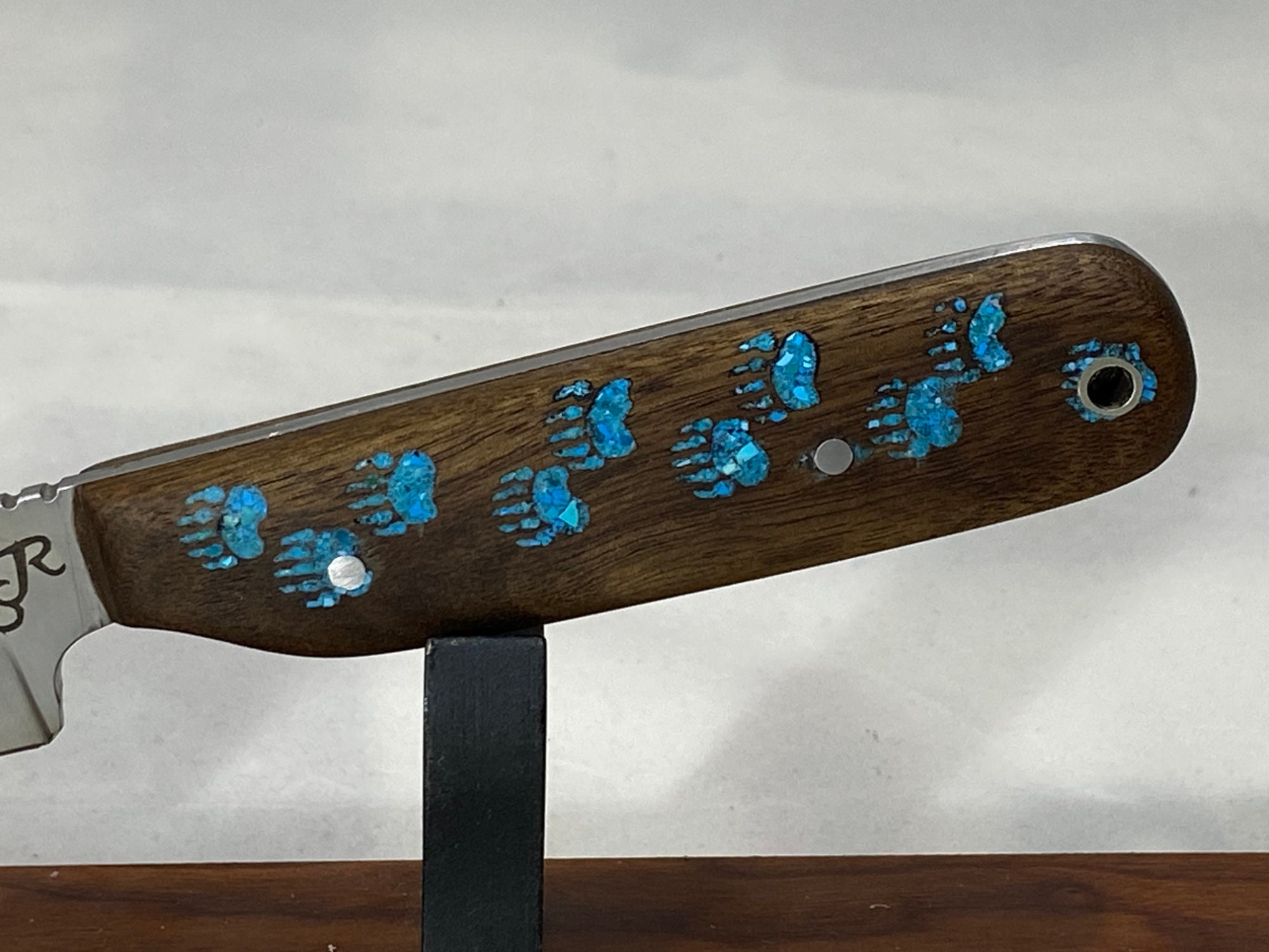 Custom Fixed Blade All Around Camp Knife With Custom Peruvian - Etsy