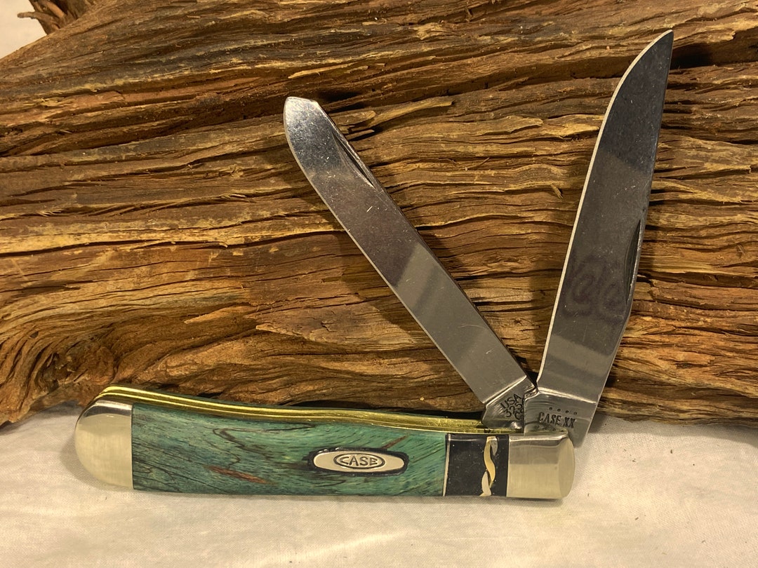 Customized Case XX Trapper Knife Model 3254 -- Custom Spalted Tamarind ...