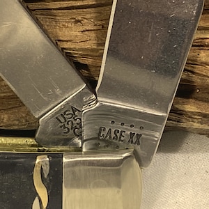 Customized Case XX Trapper Knife Model 3254 Custom Spalted Tamarind and ...