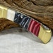 Custom Buck Ranger 112 Lockback Knife With Custom White Mop/obsidian ...