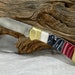 Custom Buck Ranger 112 Lockback Knife With Custom White Mop/obsidian ...