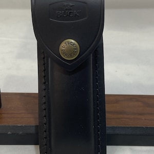 Custom Buck Ranger 112 Lockback Knife With Custom White Mop/obsidian ...