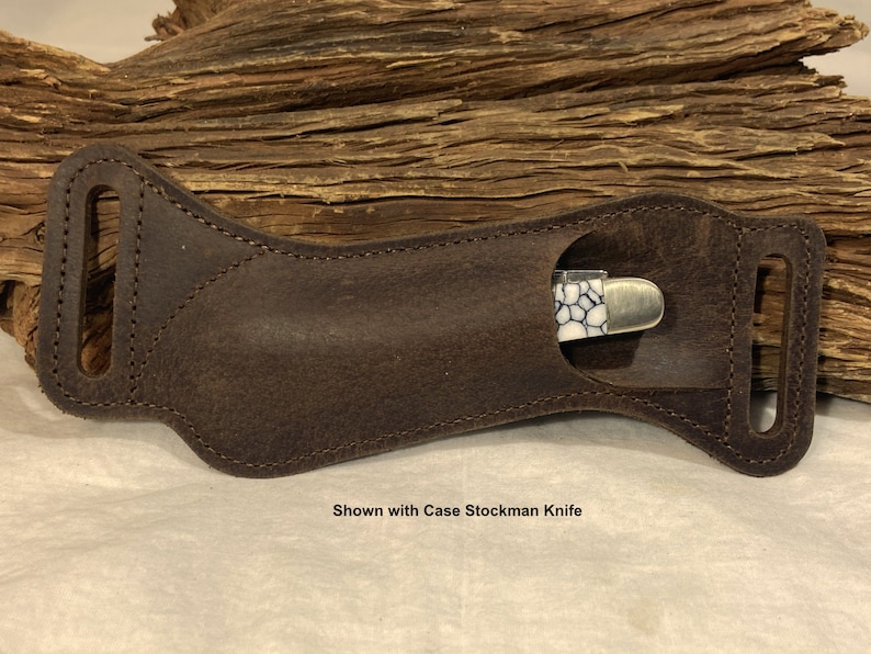 Belt Folding Knife Sheath med for Case Style Knives Like Trapper ...