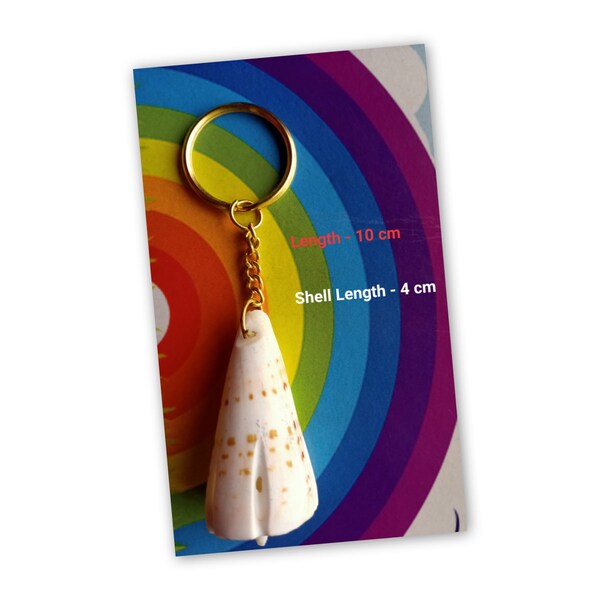 Sea Shell Keychain - Etsy