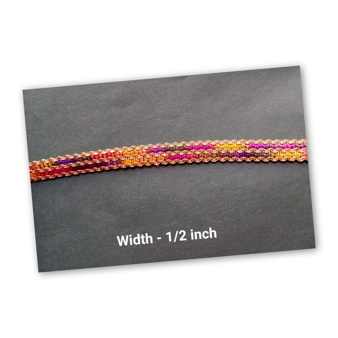 Colorful Trim Multi Color Trim Width 1/2 Inch - Etsy