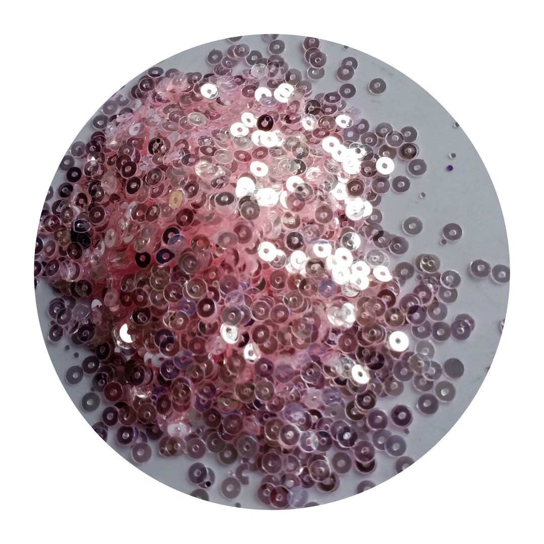 4mm Pale Pink Shiny Sequins Lead Free PVC Free Shiny Light Pink Loose ...