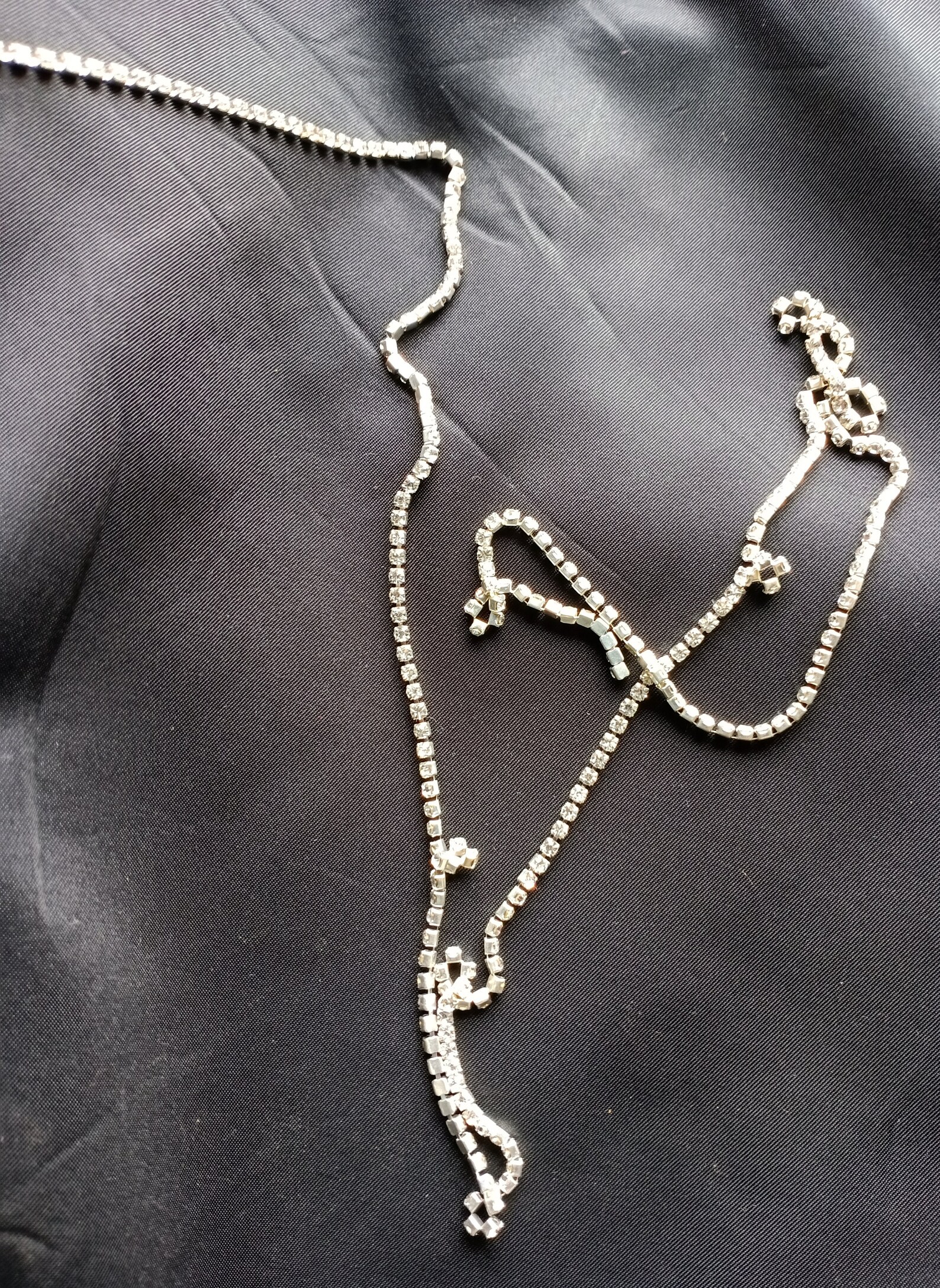 20 Yardas 18 PP Plata Rhinestone Cadena de diamantes de | Etsy