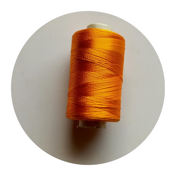 Orange Thread Art Silk Thread Art Embroidery Silk Embroidery | Etsy