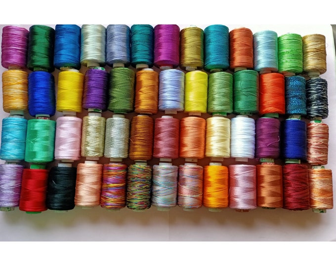 100 Colors Hand-dyed 100% Natural Mulberry Silk Embroidery Floss ...