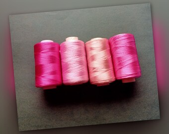 Griffin Hot Pink Silk Bead Thread With Needle - Etsy