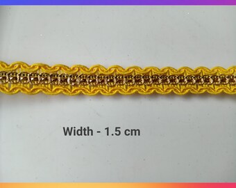 2 Yards Blonde Yellow Gimp Trim/ Soft Yellow Shade Trimming - Etsy
