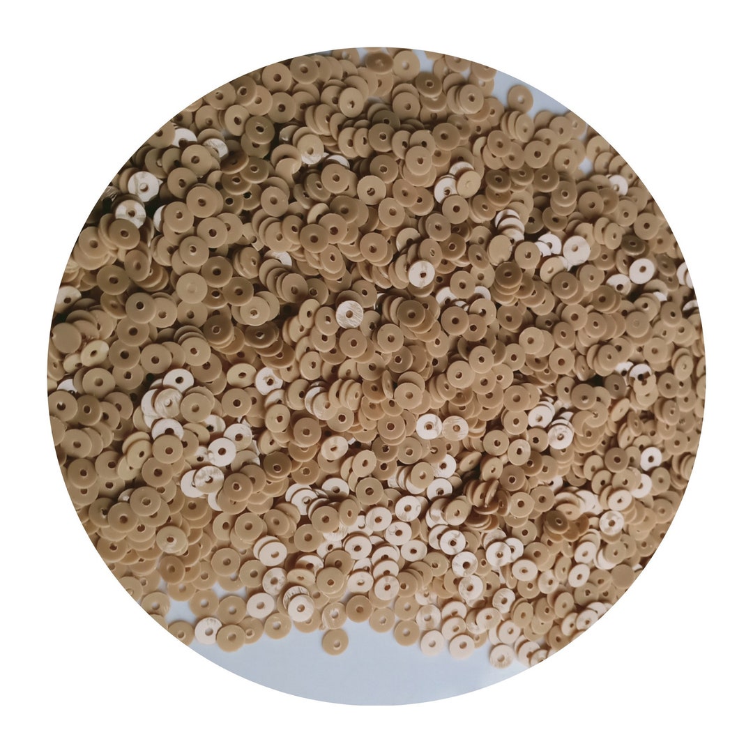 4mm Pale Brown Sequins Matt Sequins Flat Sequins Lead Free PVC - Etsy
