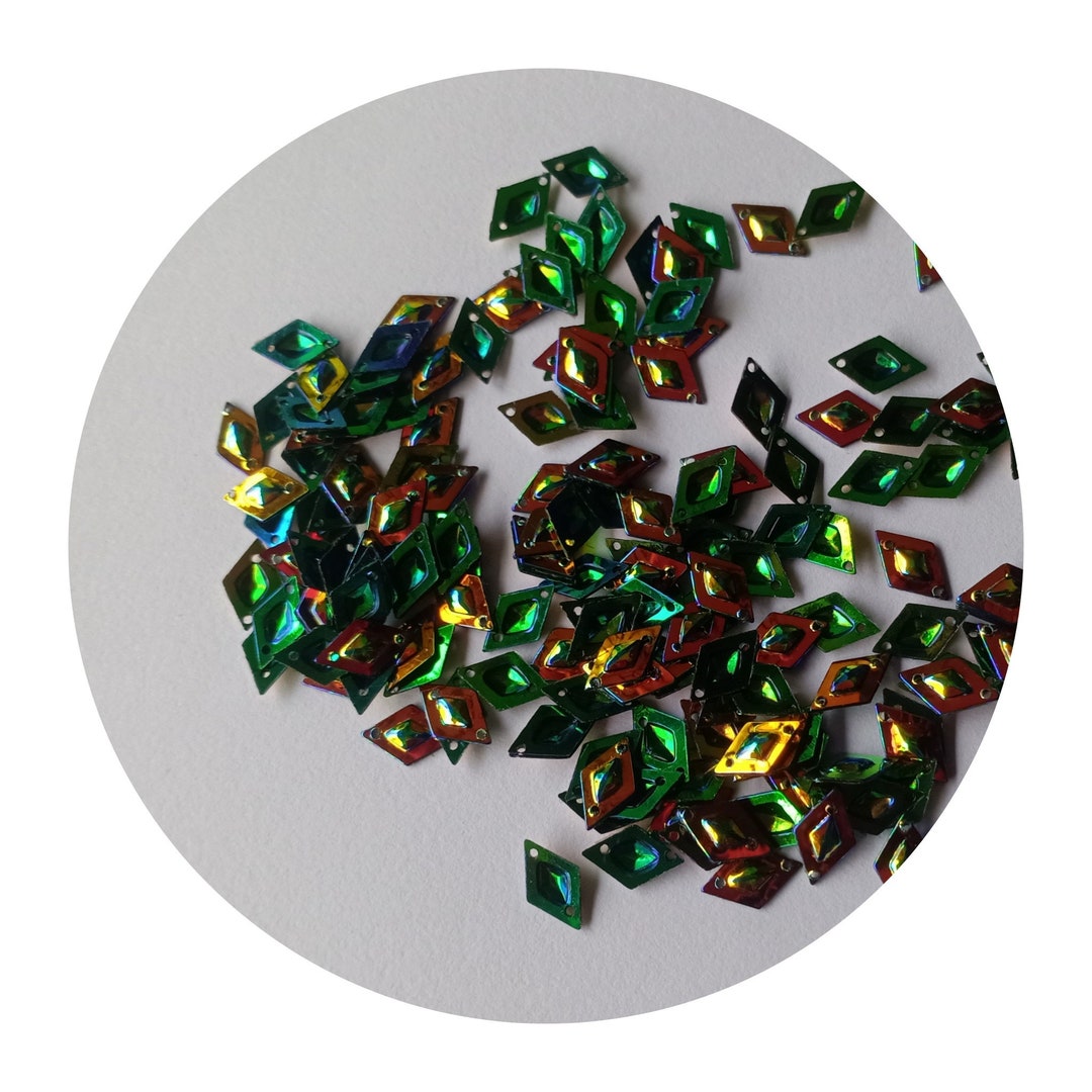 Multi Colour Rhombus Sequin Rhombus Sequin Tiny Rhombus Sequins - Etsy