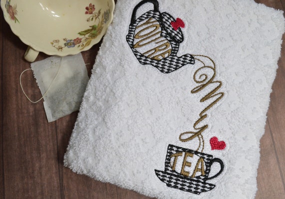 Cup of Tea Machine Embroidery Design Embroidery Designs for | Etsy