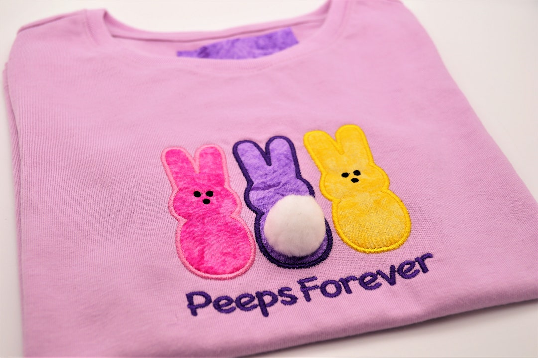 Peeps Machine Embroidery, Easter Bunny Applique Design, Instant ...