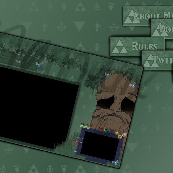 Zelda Twitch Overlay - Etsy