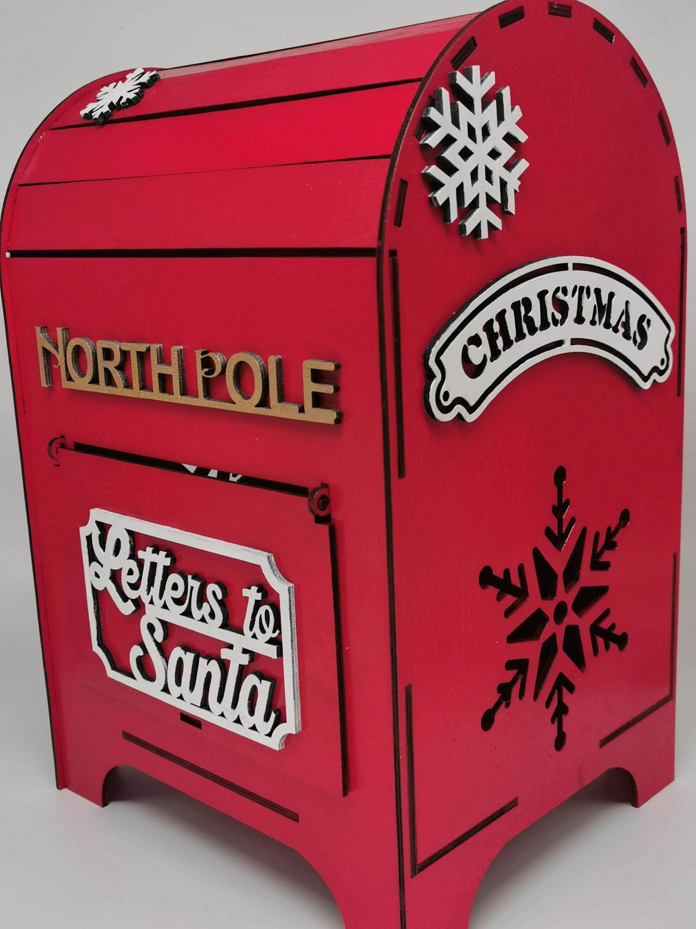 Santa's Mailbox, Letters to Santa, Cut File cdr, Ai, Svg, Dxf, Pdf ...