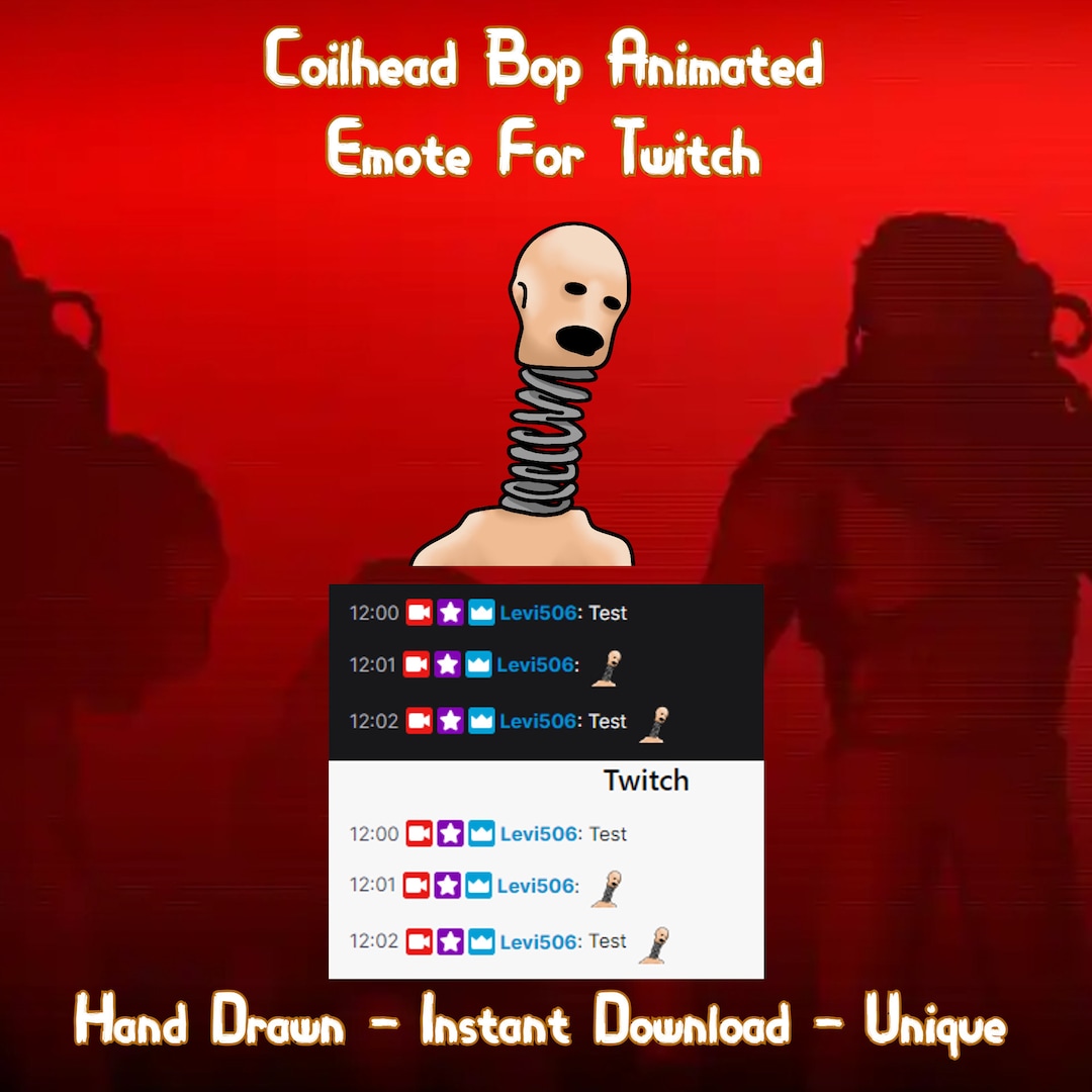 Animated Coilhead Bop Emote for Twitch - Etsy UK