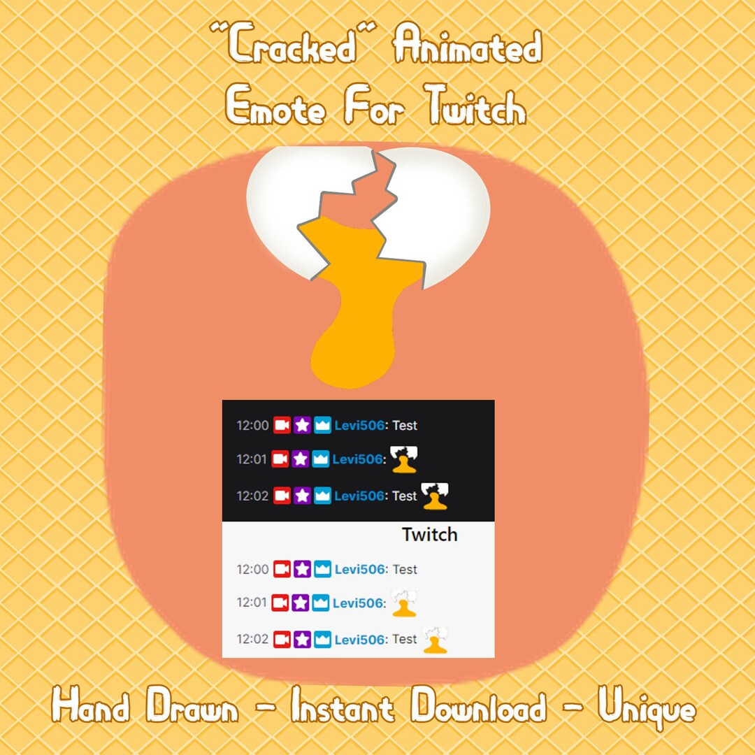 Animated Cracked Emote for Twitch - Etsy