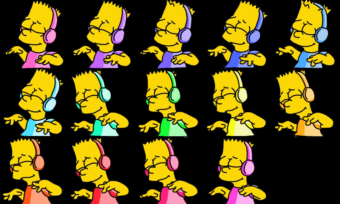Animated Simpson Vibing Emote for Twitch - Etsy UK