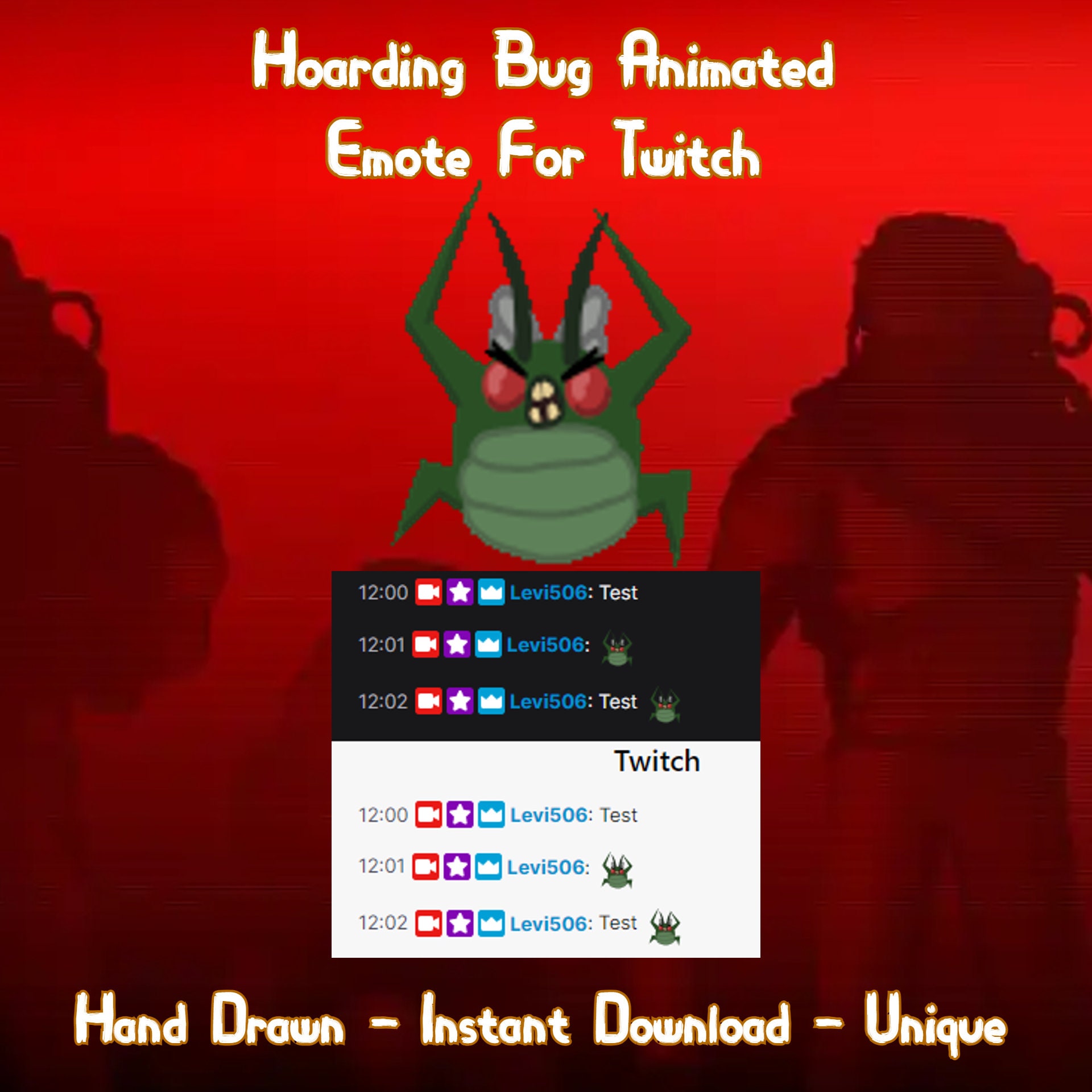 Animated Hoarding Bug Emote for Twitch - Etsy