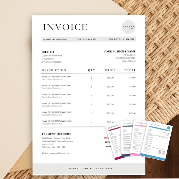 Embroidery Invoice - Etsy