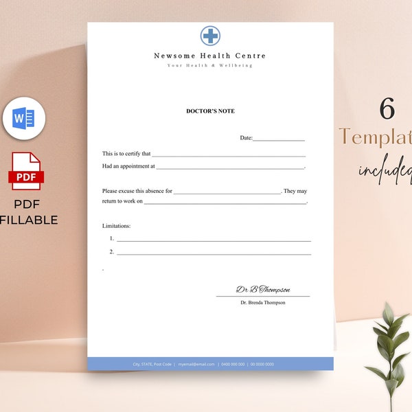 Dr Excuse for Work - Etsy