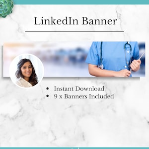 LINKEDIN Banner Template LinkedIn Background Banner for your | Etsy