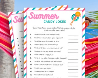 Summer Riddle Me This Printable Game, Family Summer Game Printable ...