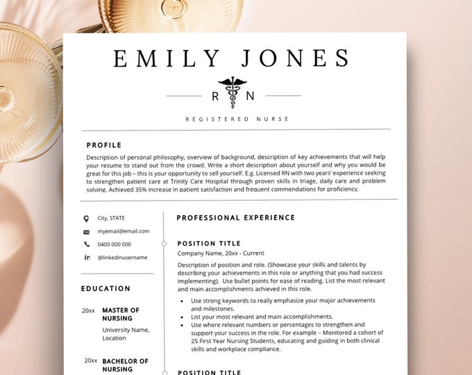 Google Docs Resume Template, Nursing Student Resume Template, New Grad ...