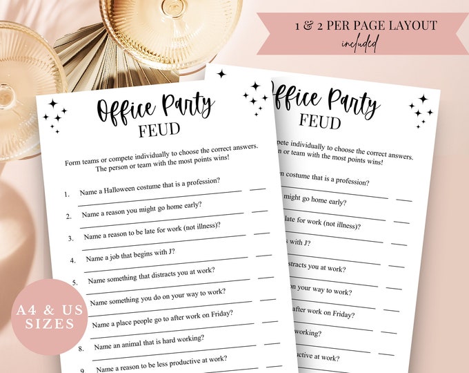 Office Feud, Family Feud Work, Work Party Game, Staff Party Games, Work ...