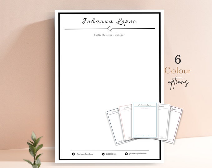 Letter Head Template, Modern Letterhead, Professional Letterhead ...