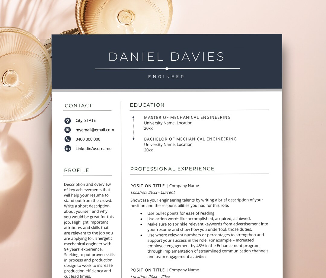 Director Resume Template, Executive Resume Template Word, CEO Resume ...